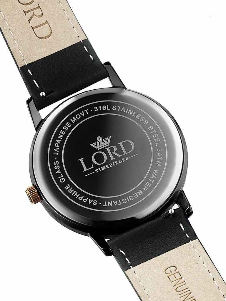 The Solitude Black Gold Watch by Lord Timepieces - The Everyday Man